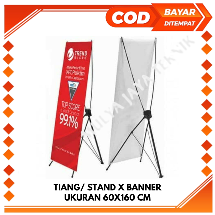 Stand X Banner 60 x 160cm Tripod Standing Y banner Berkualitas | Lazada ...