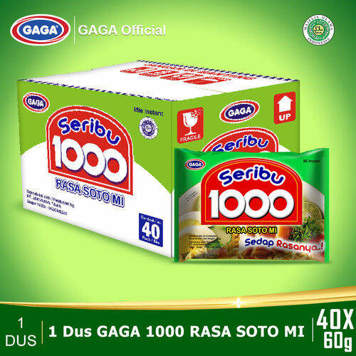 Mie Gaga 1000/mie rebus/mie instan enak/mie (1 dus isi 40 pcs) | Lazada ...
