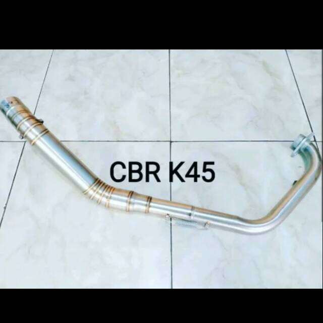 Pipa leher knalpot CBR 150 K45 lokal full stainless Bluemoon - leheran ...