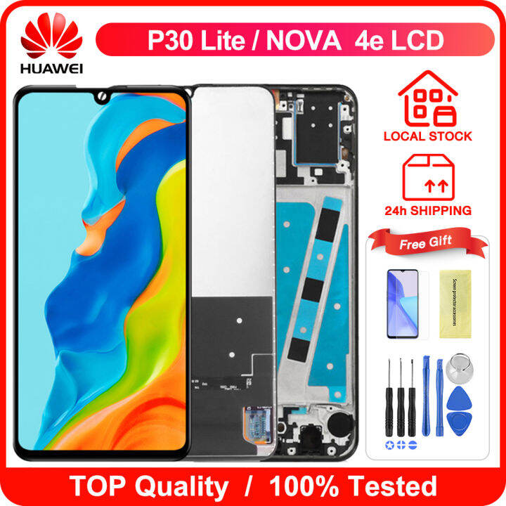 100% Tested LCD For HUAWEI P30 LITE /NOVA 4E LCD Display Touch Screen ...