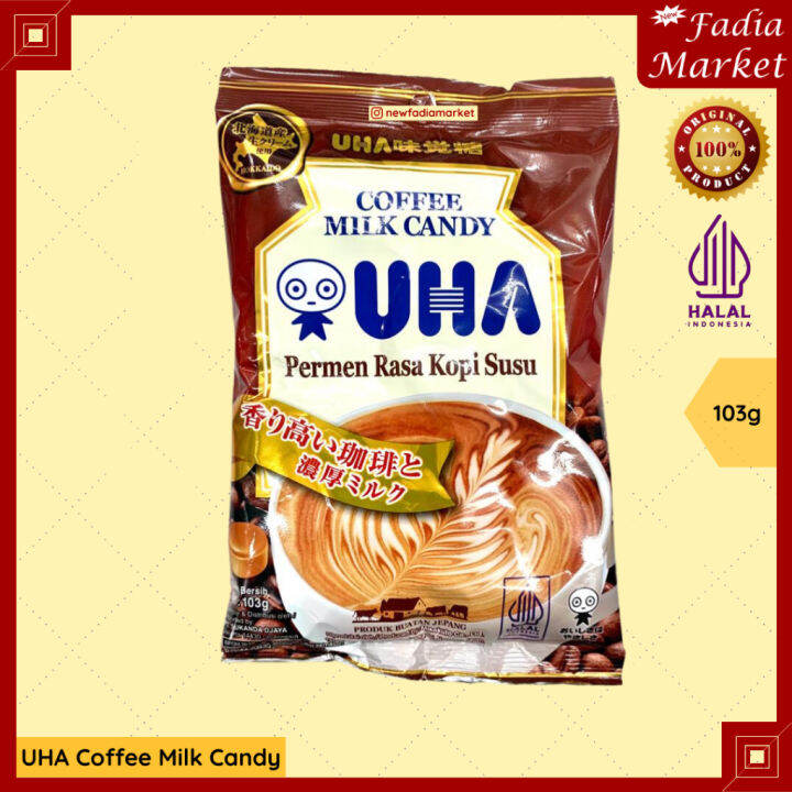UHA Milk Candy Permen Susu Mint Coffee Kopi Strawberry 103g | Lazada Indonesia