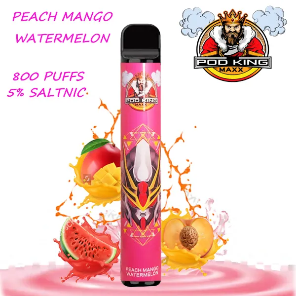 LEGIT POD KING MAXX Puff Plus 800 PUFFS (PEACHMANGO WTERMELON) smoke ...