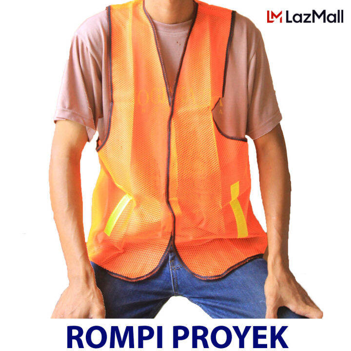 Rompi SAFETY Baju Keselamatan Kerja Safety / Rompi Proyek Jaring Baru ...