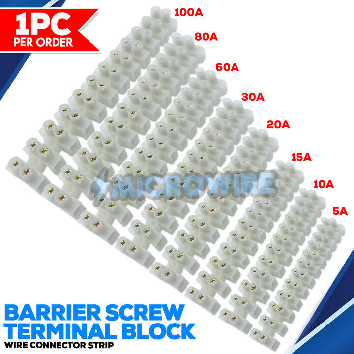 Terminal Block 12 way Barrier Screw Terminal wire connector Terminal ... Terminal Block 12 way Barrier Screw Terminal wire connector Terminal ...