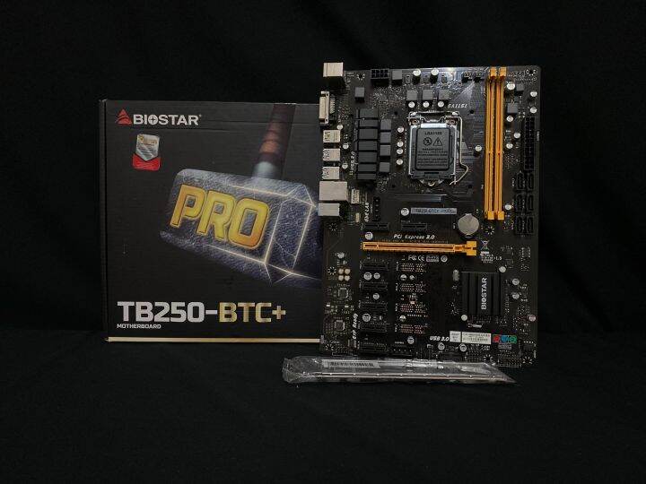 SBCOM2 เมนบอร์ด : MAINBOARD BIOSTAR TB250 BTC+ VER 6.0 ( มีเพทหลัง ...