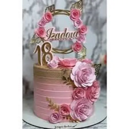 2D Floral Cake Topper (Customized) | Lazada PH
