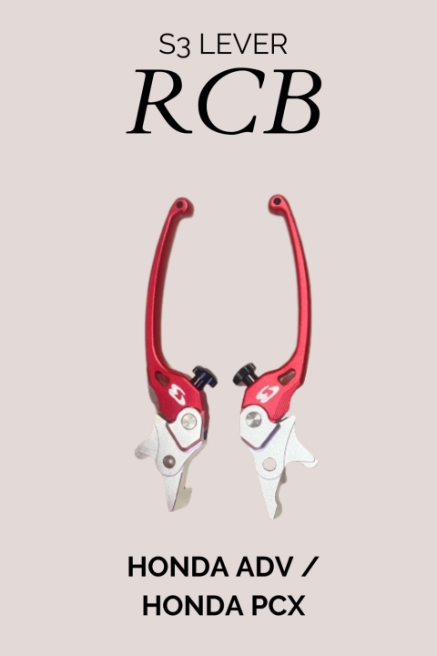 NEW! RCB Alloy Brake Lever Set S3 Series for honda adv 150 and pcx 160 red | Lazada PH