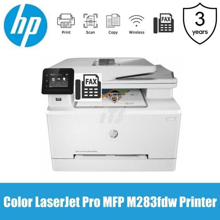 HP Color LaserJet Pro MFP M283fdw Printer (Print/Scan/Copy/Fax/Duplex ...