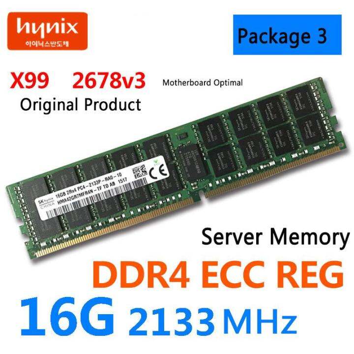 Hynix 16G memory DDR4 PC4-2133P 2400T 2133 MHZ ECC REG server memory ...
