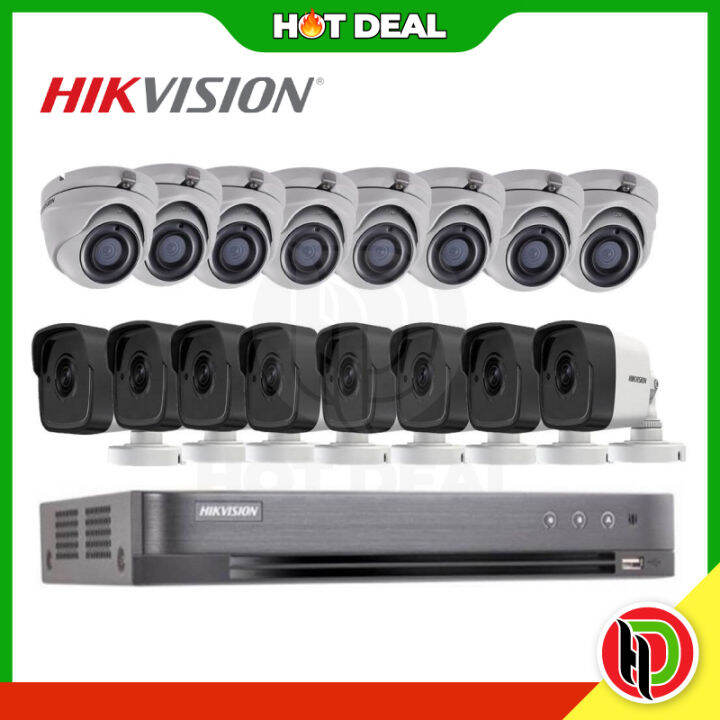 Hotdeal Hikvision 16 Channel 5 Mega Pixels ( 5MP ) Turbo DVR With Dome ...