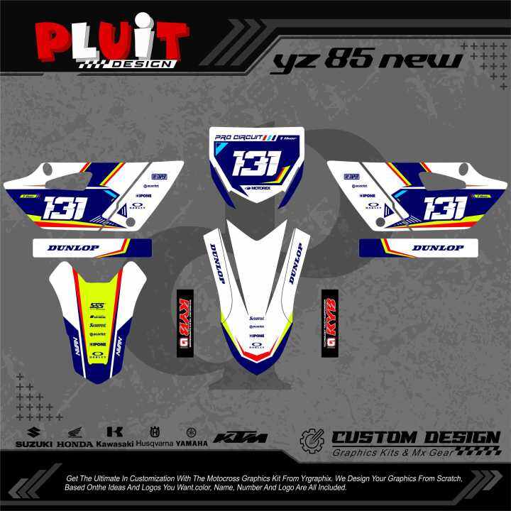 DECAL YZ 85 NEW 3M DESAIN BARU CUSTOM BEBAS WARNA BISA PAKAI NO DAN ...