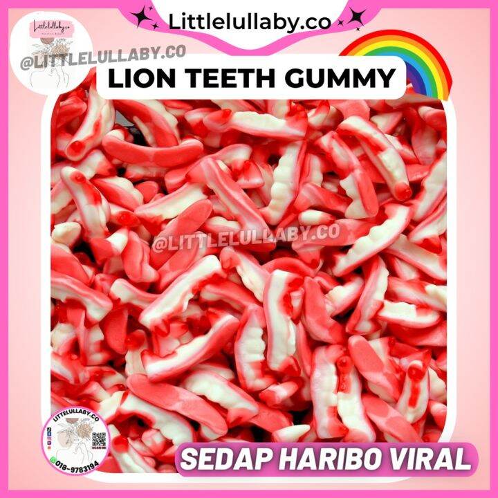 Halal Bebeto Haribo Lion Teeth Sweet Candy Gummy Tidbits Snack Gummi ...