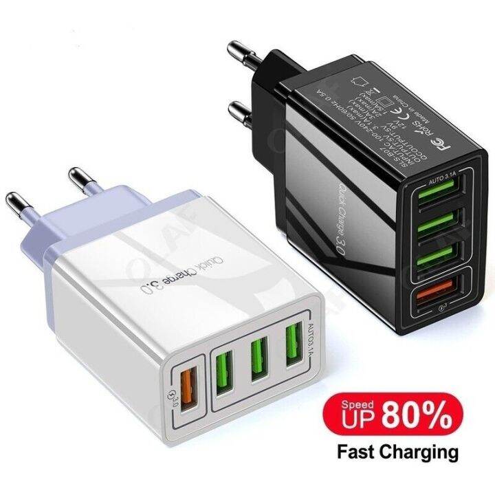 QuickCharge QC Charger Universal Mobile Phone Charger Wall Fast ...