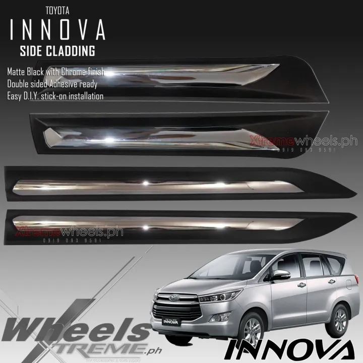 Toyota Innova 2016-2023 Side Moulding / Cladding Thailand Made 2 tone ...
