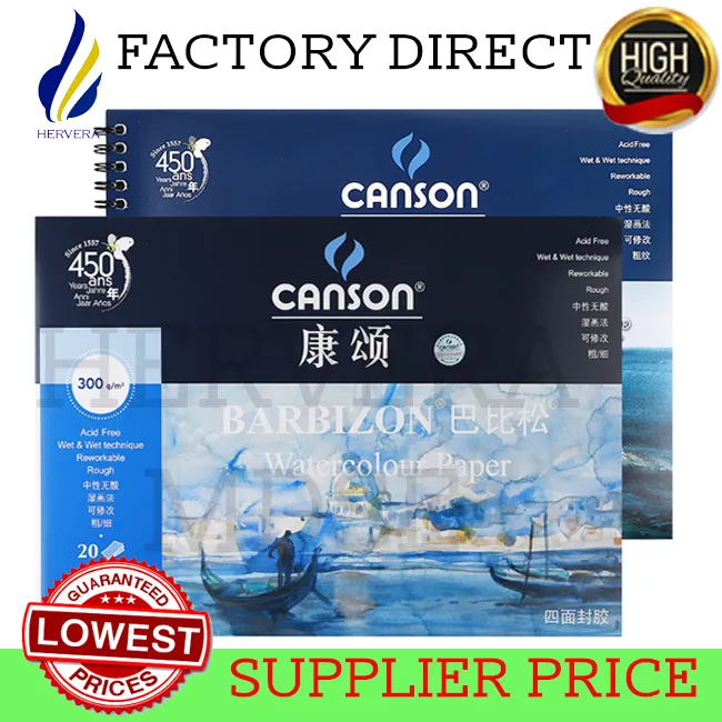 High Quality Canson Barbizon Watercolor Paper Artist Grade A4 Size ...