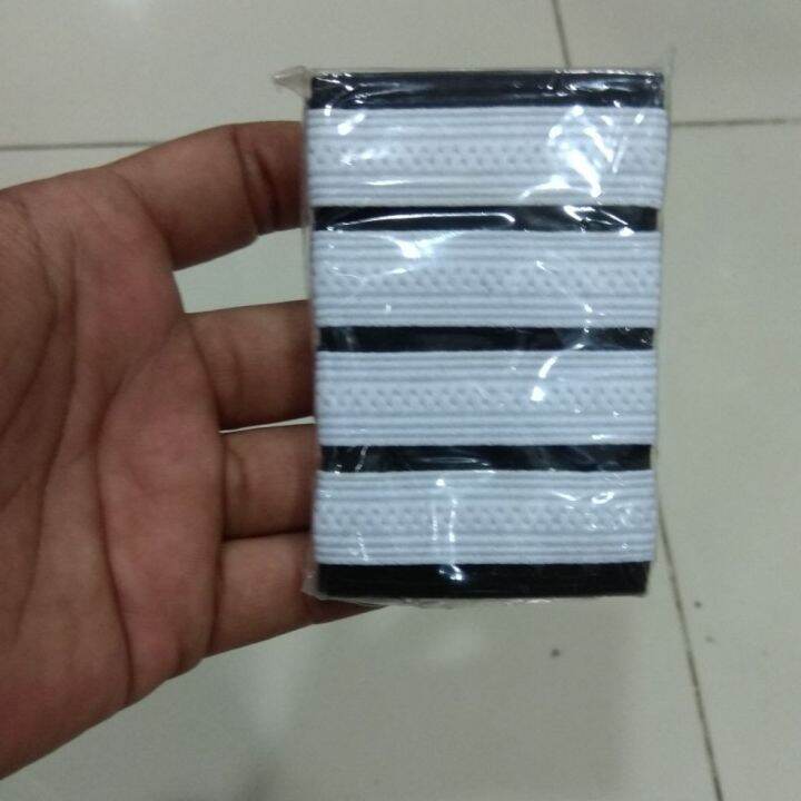 Pangkat Pilot/Pangkat Penerbangan Putih Bar 4/Pangkat Cosplay | Lazada ...