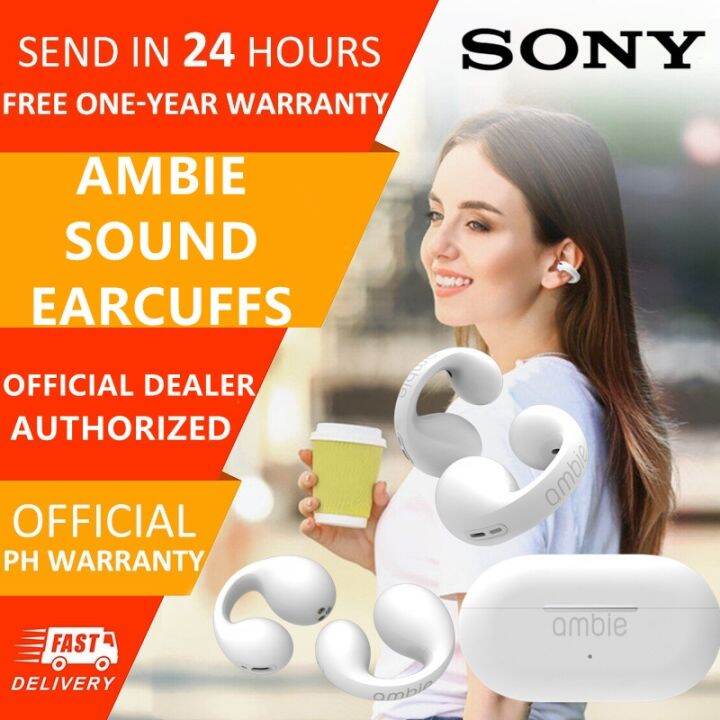 Ambie Sound Earcuffs Bone Conduction Bluetooth 5.0 Earphones Wireless ...