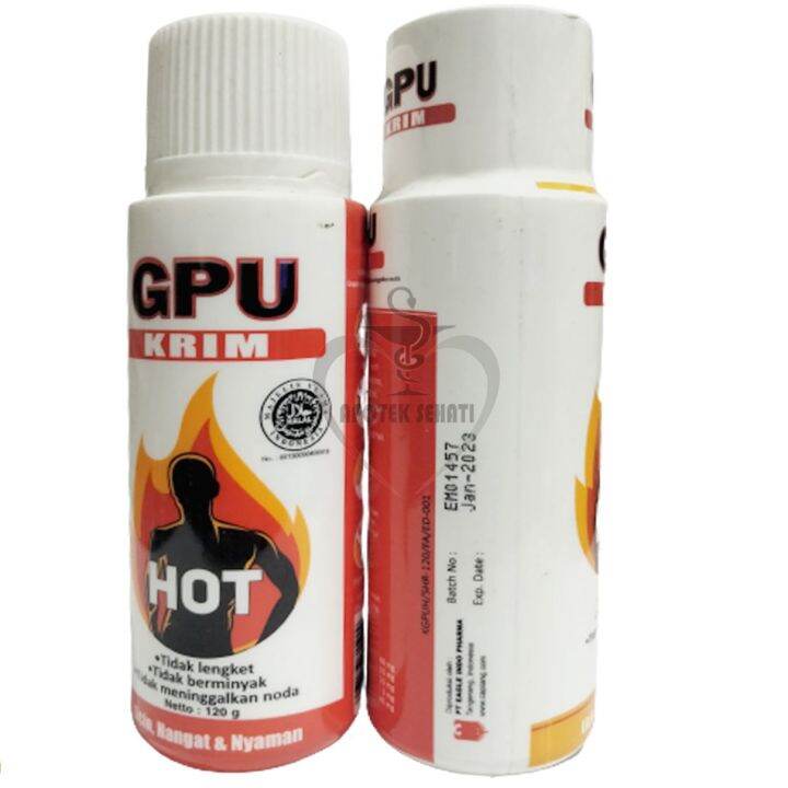 GPU KRIM HOT BOTOL 120 Gr OBAT URUT GOSOK DAN PIJAT | Lazada Indonesia