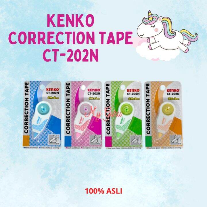 [PCS] CORRECTION TAPE KENKO CT-202N / TIP X KERTAS (6 METER) | Lazada ...