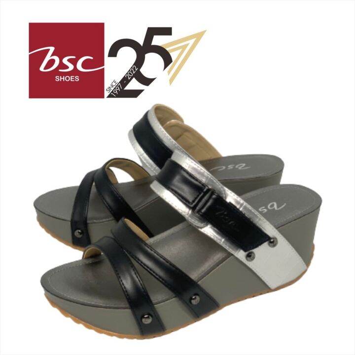 BSC Shoes รองเท้าสไตล์ platfrom รุ่น BSW01 | Lazada.co.th