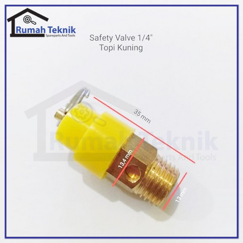 Safety Valve 8 Bar Kompresor Angin Drat 1/4 Inch Kuning | Lazada Indonesia