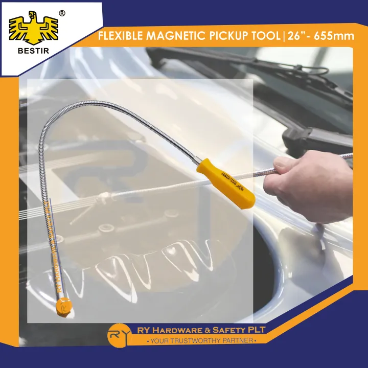 BESTIR | FLEXIBLE MAGNETIC PICKUP TOOL | 26”- 655mm | ALAT PENGAMBIL BARANGAN BERMAGNET DAN ...