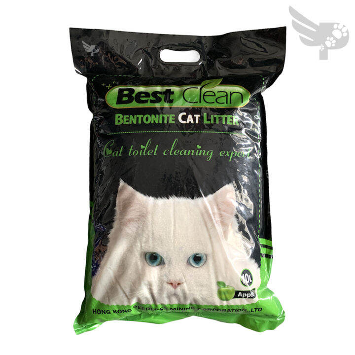 BEST CLEAN BENTONITE CAT LITTER APPLE 10L - petpoultryph | Lazada PH
