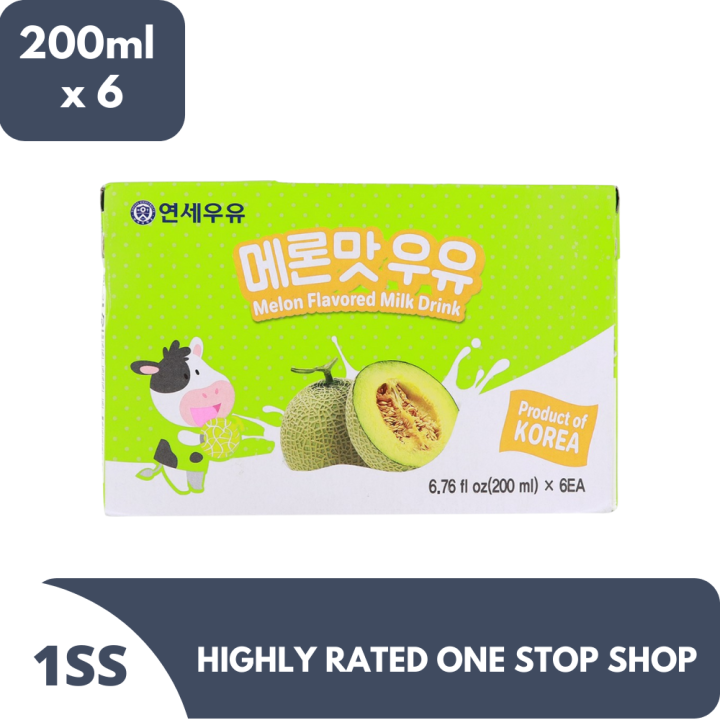 Yonsei Melon Flavored Milk Drink 6 x 200ml | Lazada PH