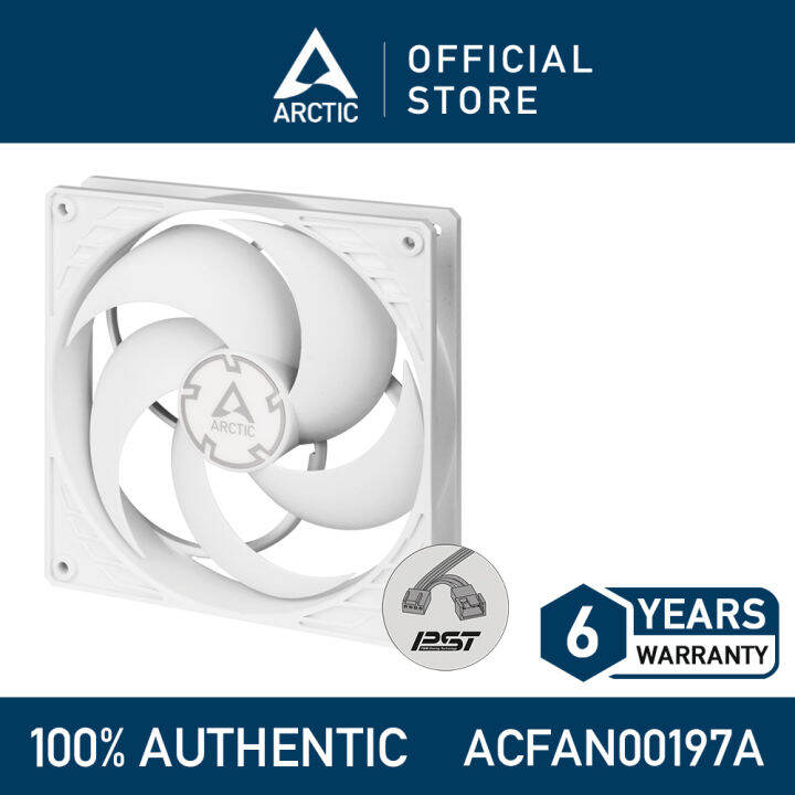 Arctic P14 PWM PST Pressure-Optimised 140 mm Fan with PWM PST (White ...