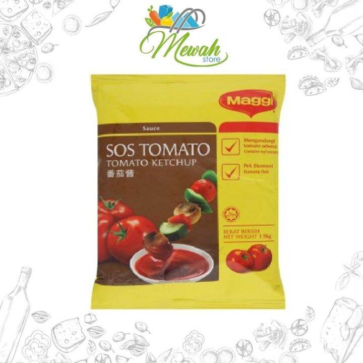 Maggi Tomato Sauce 1.5kg/Maggi Sos Tomato 1.5kg | Lazada