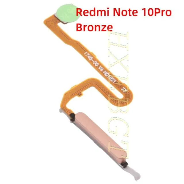 For Xiaomi Redmi Note 10 10 Pro Fingerprint Scanner Flex Cable Touch Id ...