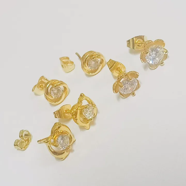 Earring Subang Emas Korea 24k GOLD PLATED | Lazada