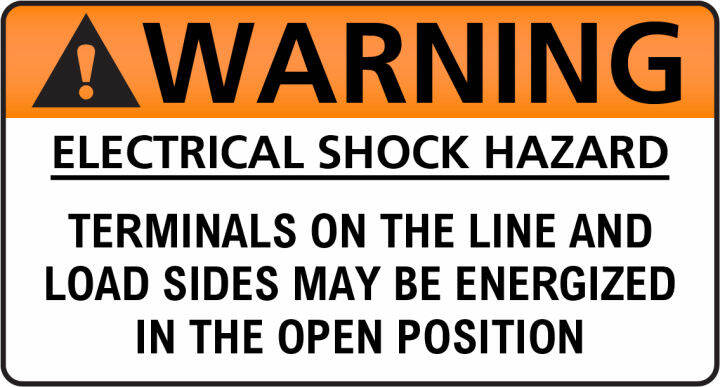 Solar PV Photovoltaic System Label Sign Warning Electrical Shock Hazard ...