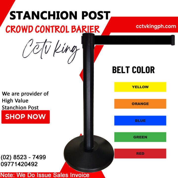 CCTV King Stanchion Post, Crowd control barrier, Stand Post, Belt Post ...