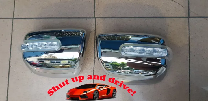 Side Mirror Chrome Cover with LED for Toyota Avanza 2016 to 2018 (G and ...