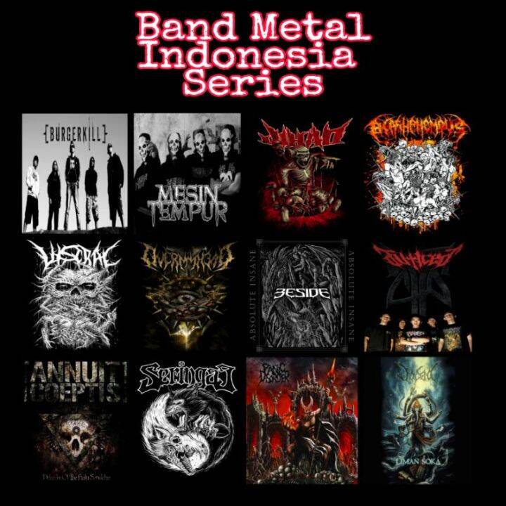 [BISA COD] Poster Aesthetic Vintage Band Metal Indonesia/Poster ...