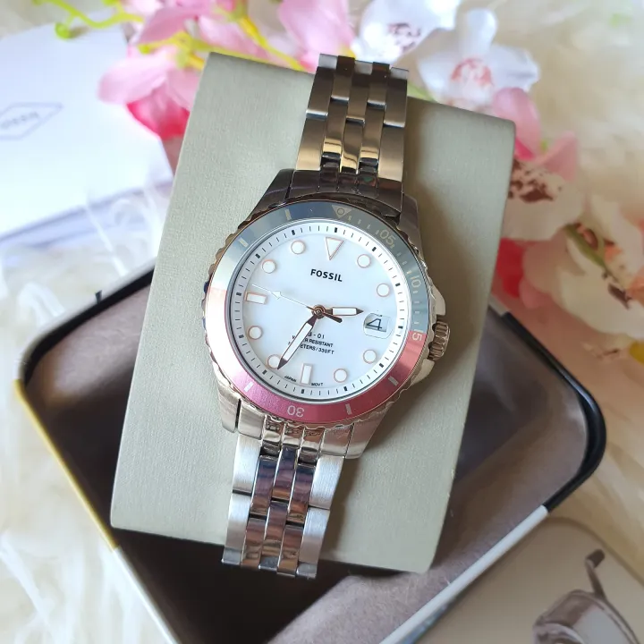 Fossil ES4745 Three-Hand Date Two-Tone Watch-Silver | Lazada PH