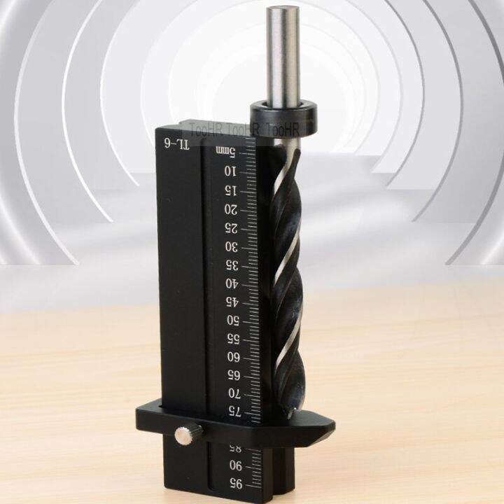 Multifunction Movable Drill Guide Depth Angle Ruler Measuring Gauge Saw ...