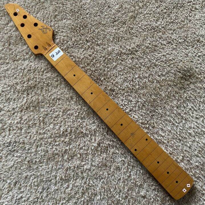 Unfinished 6 String Bass Guitar Neck Right Hand Maple&Maple Neck ...