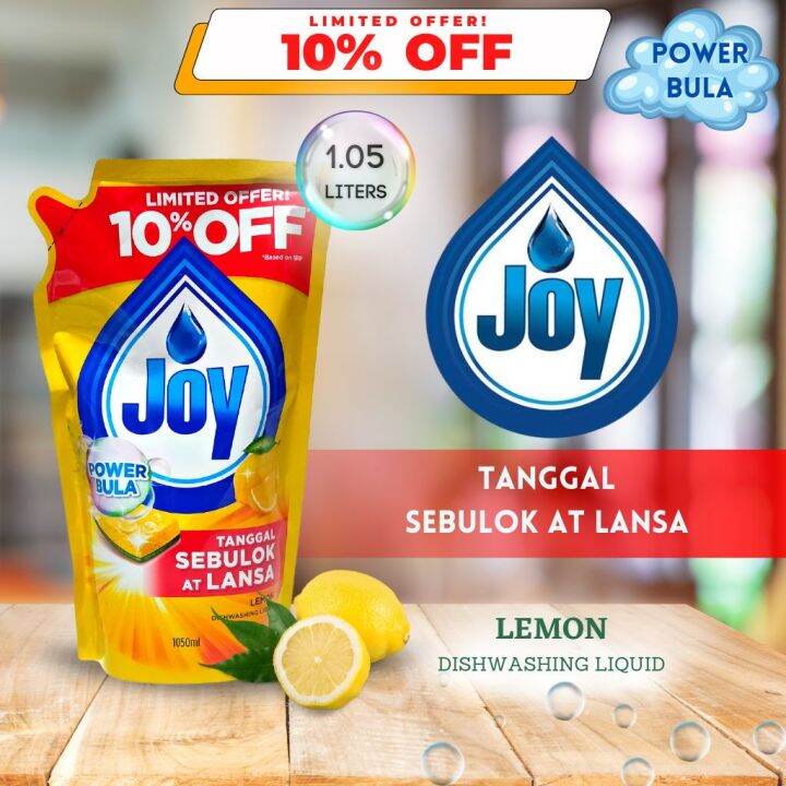 Joy Dishwashing Liquid Lemon Power Bula Tanggal Sebulok at Lansa 1.05L ...