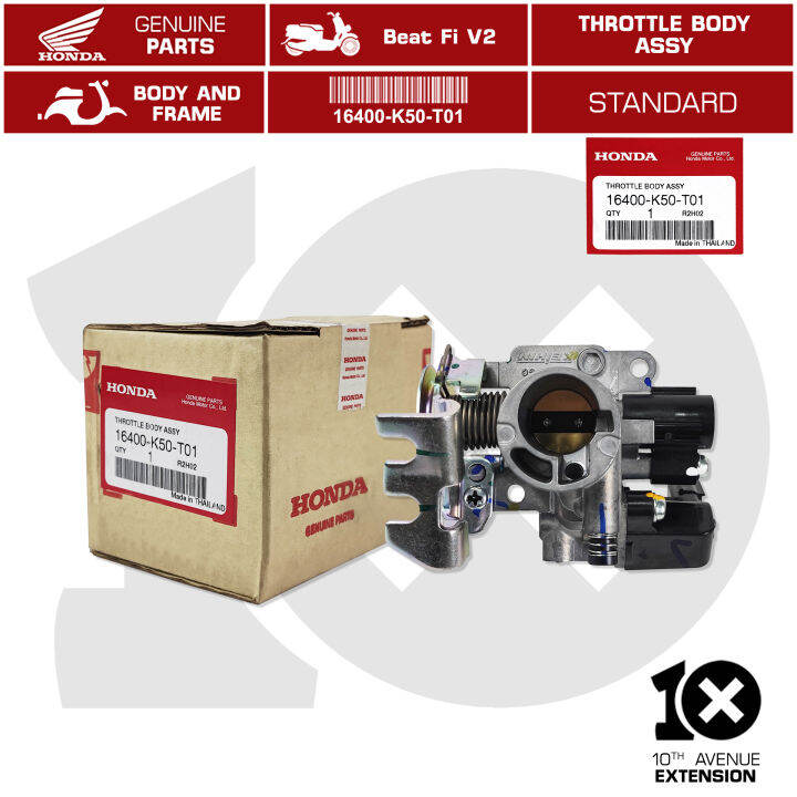 HONDA Genuine Throttle Body Assy Part No.16400-K50-T01 for Beat Fi v2 Motorcycle | Lazada PH