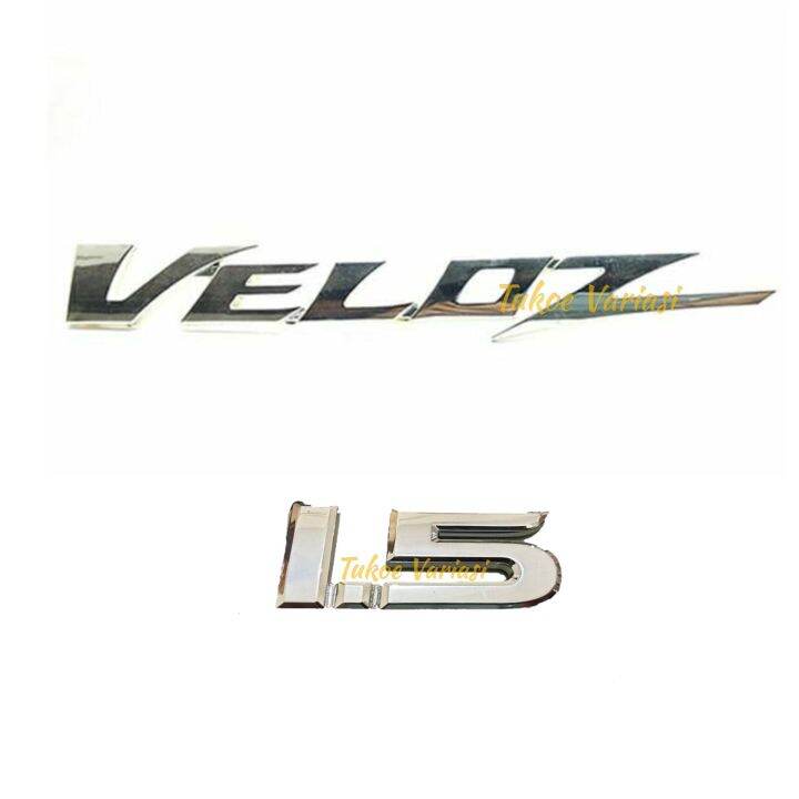 Paket Emblem Bagasi Tulisan Veloz Dan Emblem Type 1.5 Chrome | Lazada ...