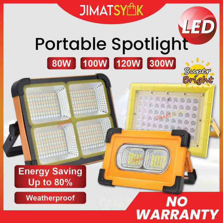 Portable Multifunction Solar Spotlight 80W 100W 120W Waterproof ...