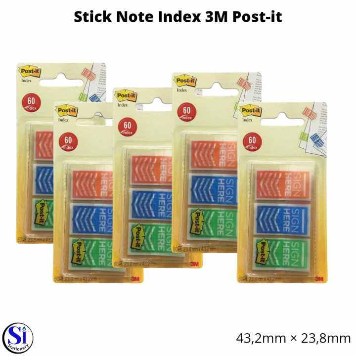 Sticky Note Post-it 3M Sign Here | Lazada Indonesia