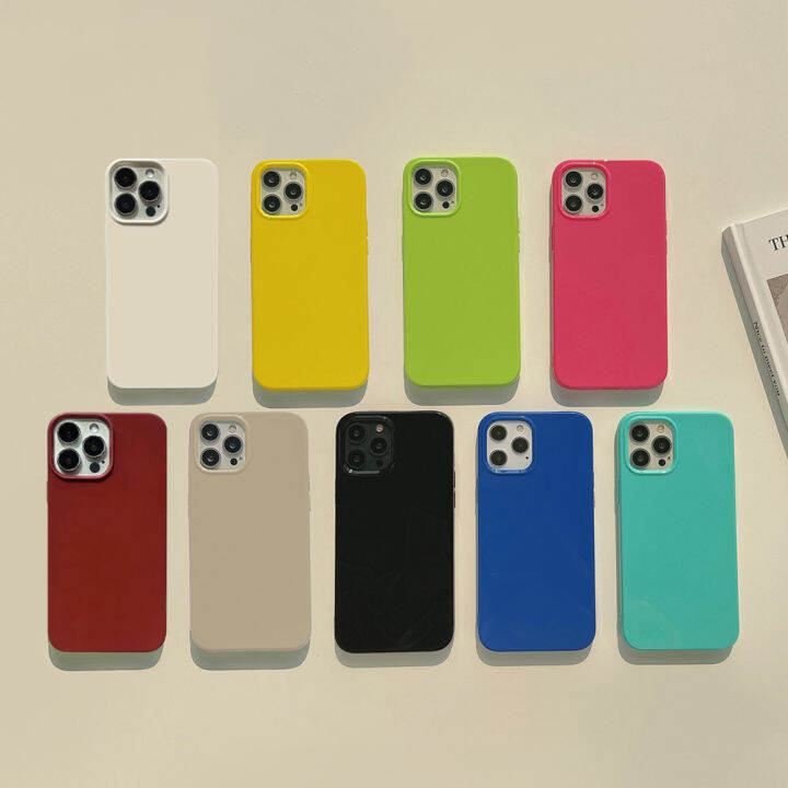 Rlucky Fluorescent Jelly Silicone Phone For iPhone 15 14 13 12 11 Pro ...