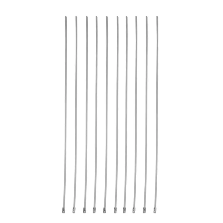 10Pcs 17.7" Stainless Steel Locking Cable Ties For Exhaust Pipe Header ...