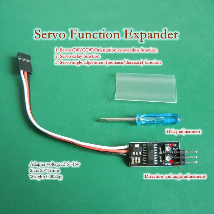 RC รุ่น Servo ฟังก์ชั่น Extender Cw/ccw ทิศทาง Converter Response Delay Adjuster มุมขนาด ...
