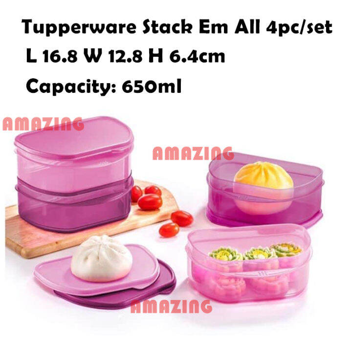 Tupperware Stack Em All 650ml/ Food Container Airtight/ Food Storage ...