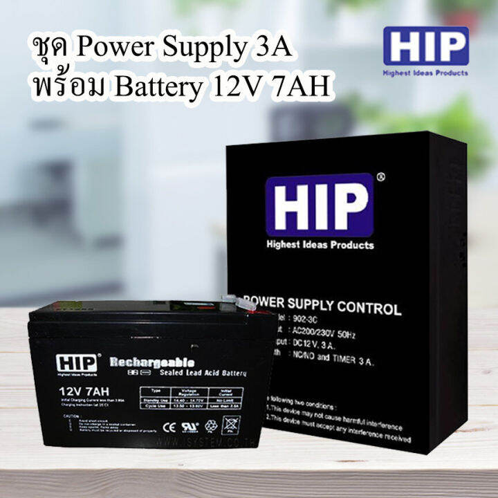 Hip Power Supply control CM902-C DC12V 3A ใช้ร่วมกับกับอุปกรณ์ล็อคประตู ...