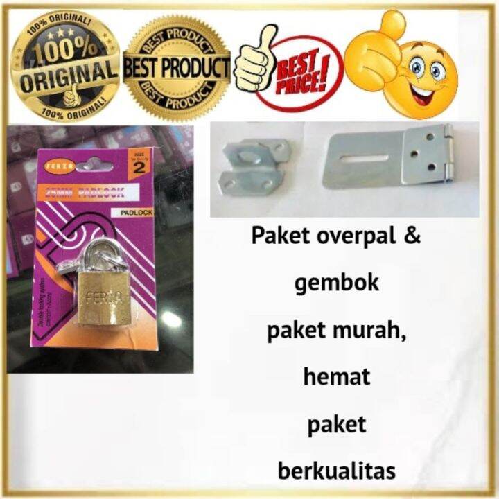 PAKET OVERPAL PINTU DAN GEMBOK - GRENDEL PINTU + GEMBOK - PAKET ORVALP ...